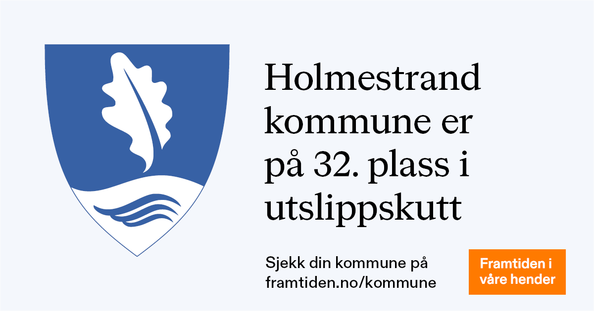 Hvordan er klimagassutslippene til Holmestrand kommune?