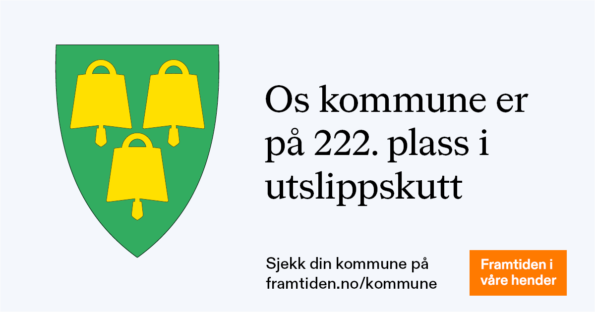 Hvordan er klimagassutslippene til Os kommune?