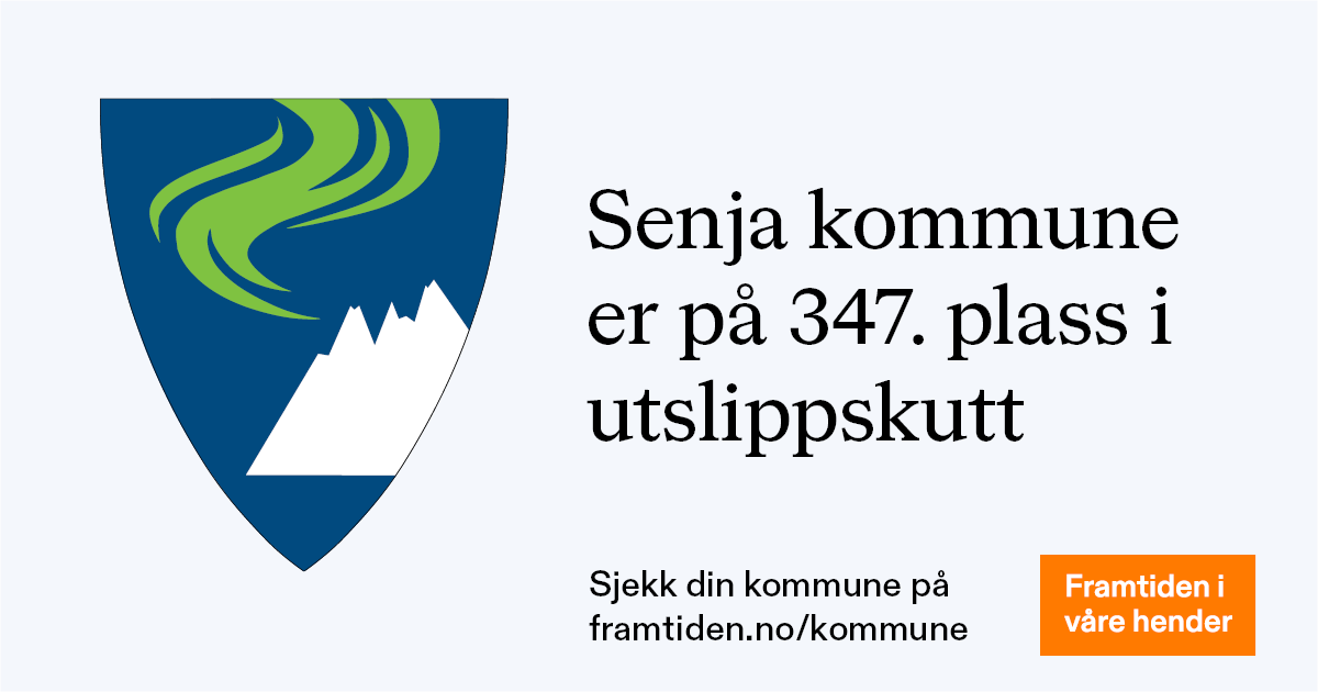 Hvordan er klimagassutslippene til Senja kommune?