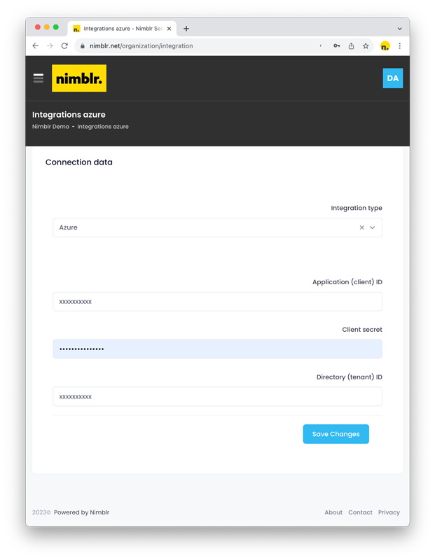 Setup & Organization Screening