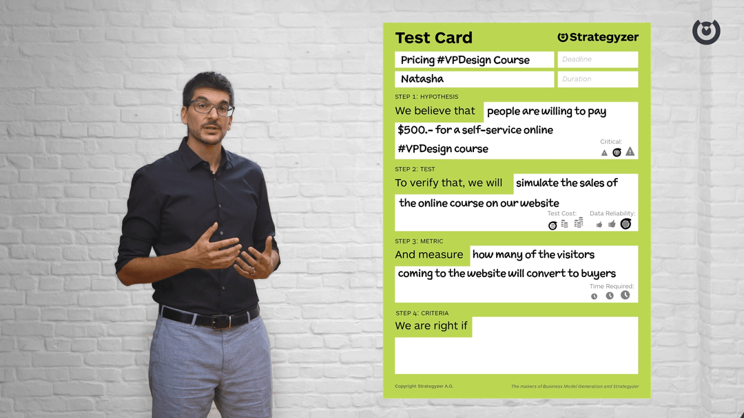 Validate Your Ideas with the Test Card