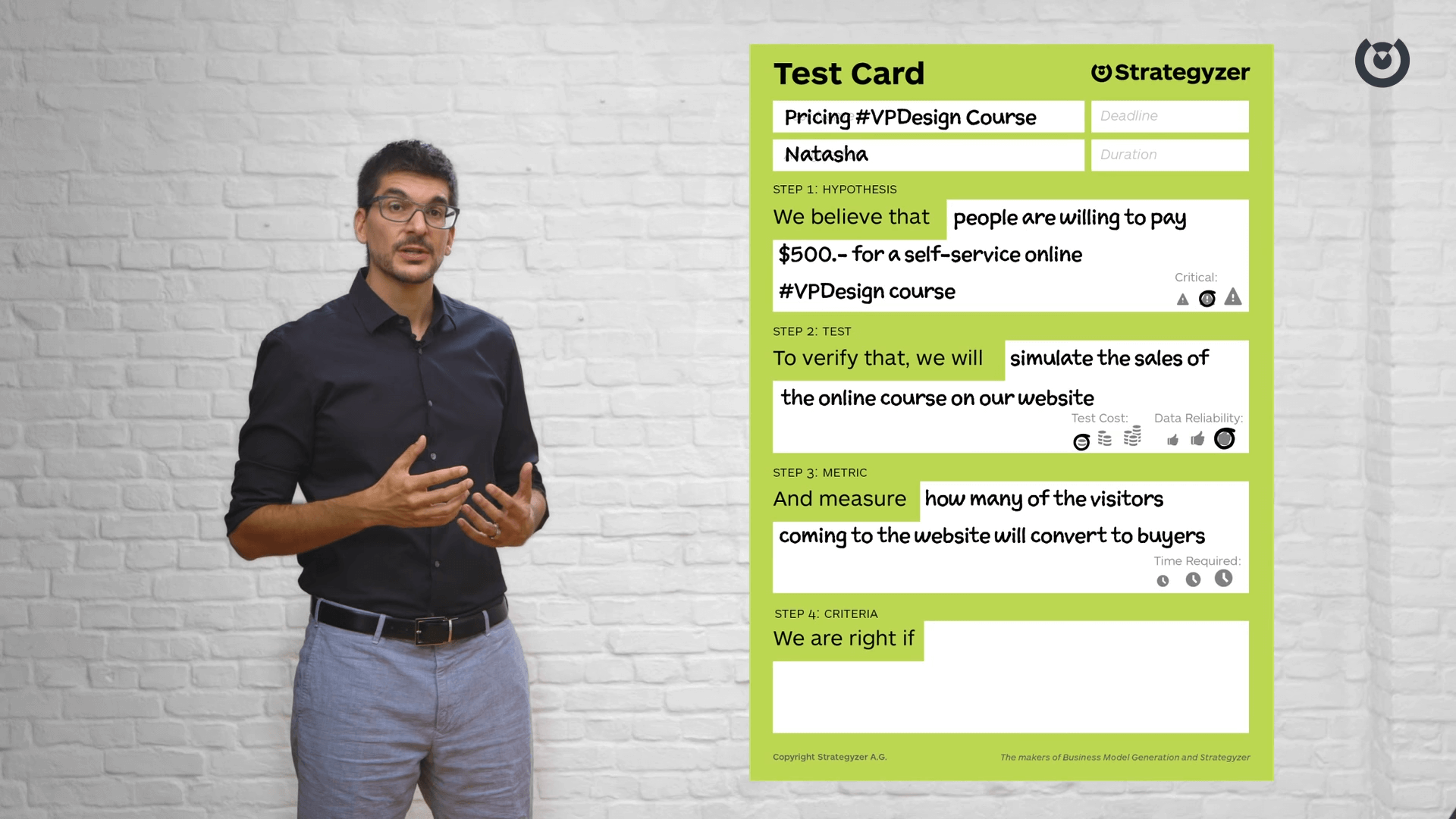 Validate Your Ideas with the Test Card