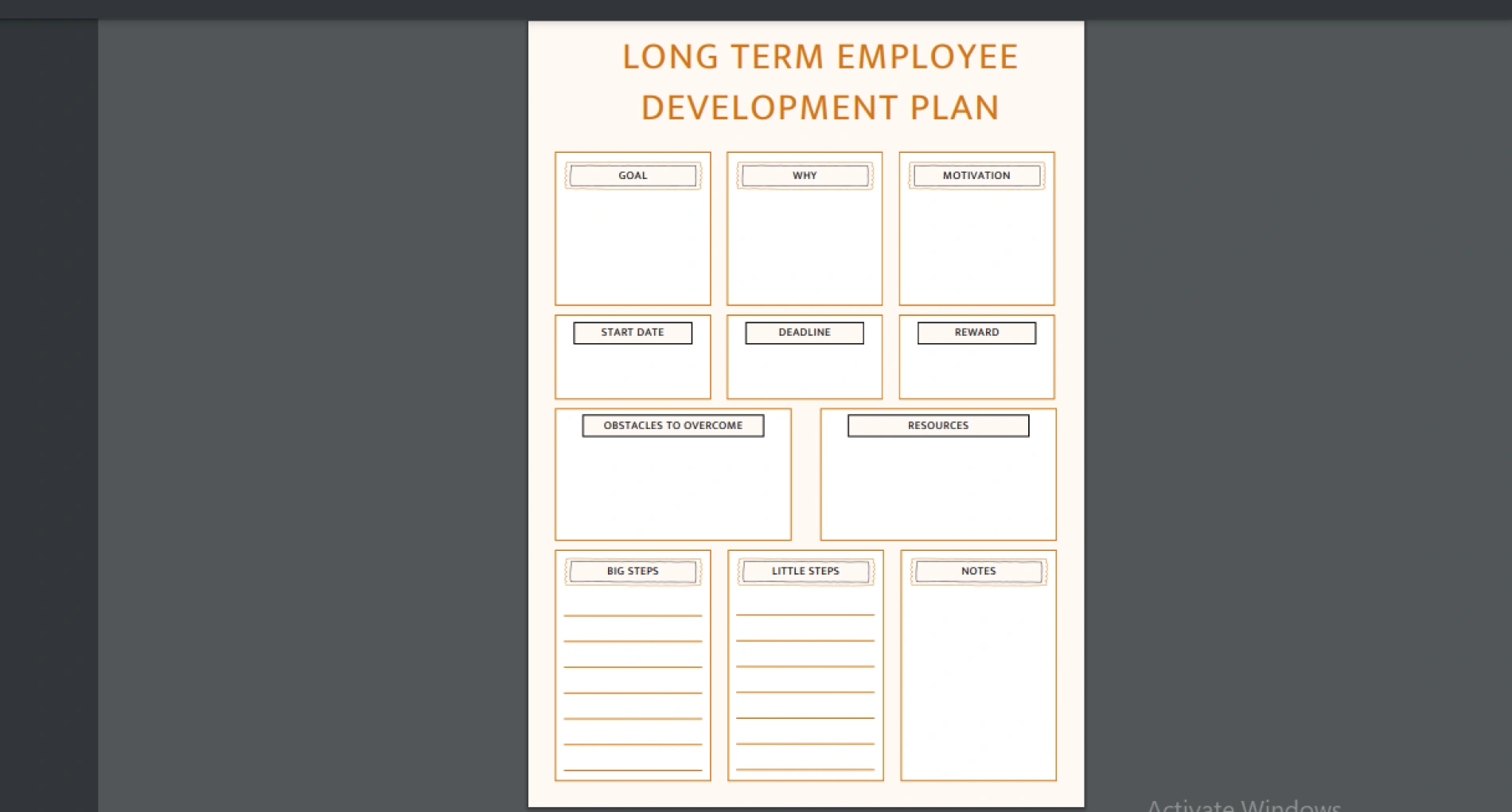 5 Free Employee Development Plan Templates