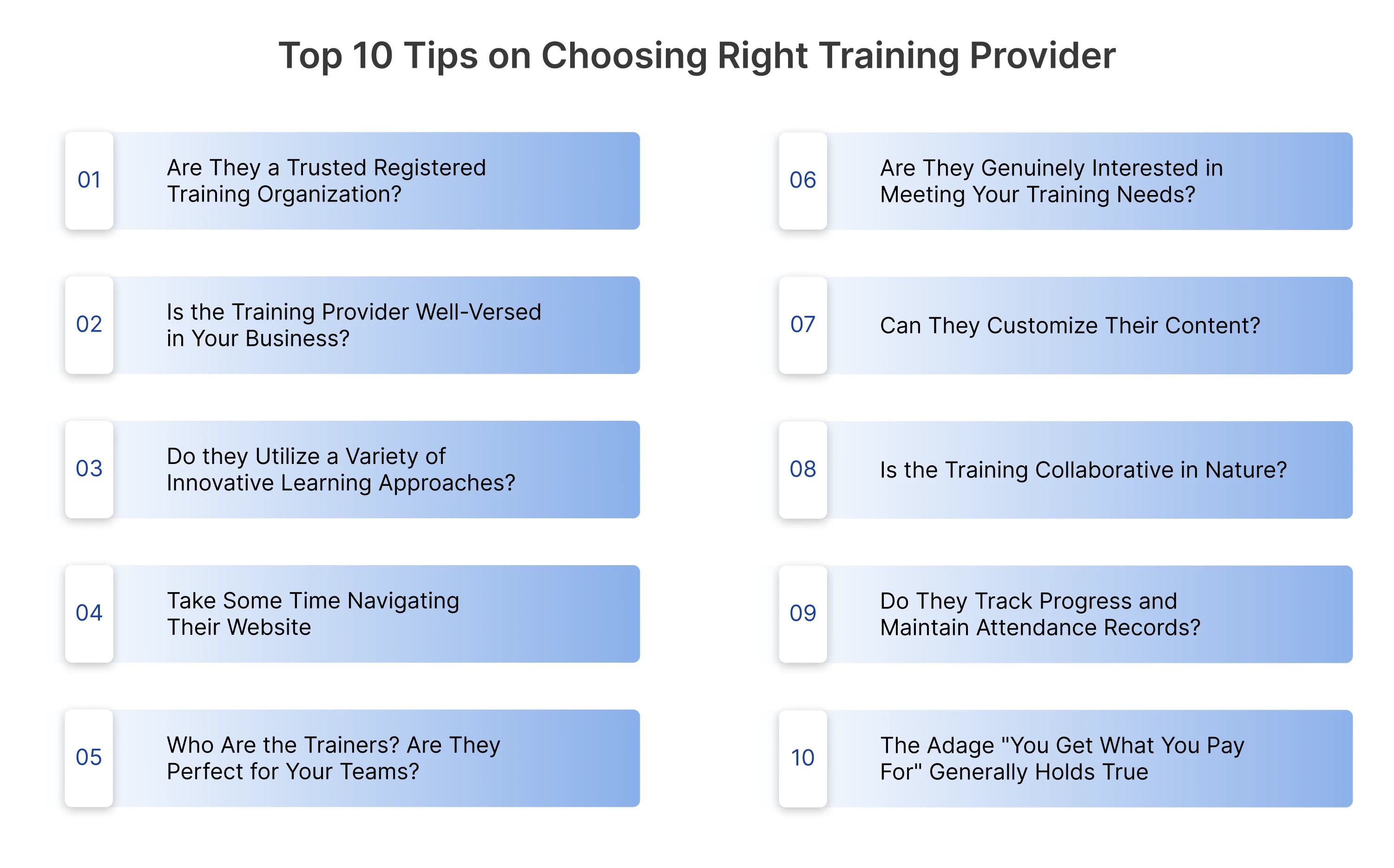 How to Choose a Best Training Provider?: 🎯 10 Key Tips