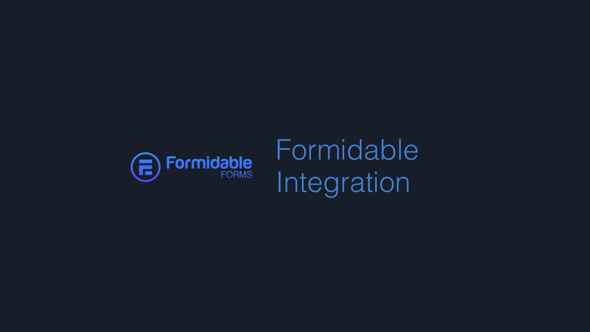 Formidable Forms Address Lookup Integration - AddressZen