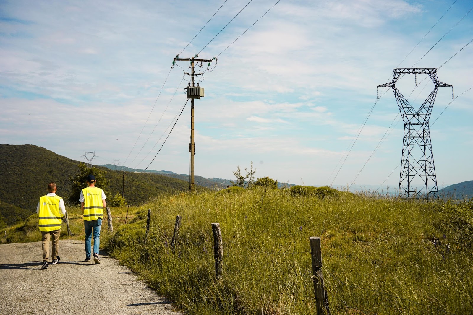 Testing the range of Airpelago's automated drone inspection of power ...