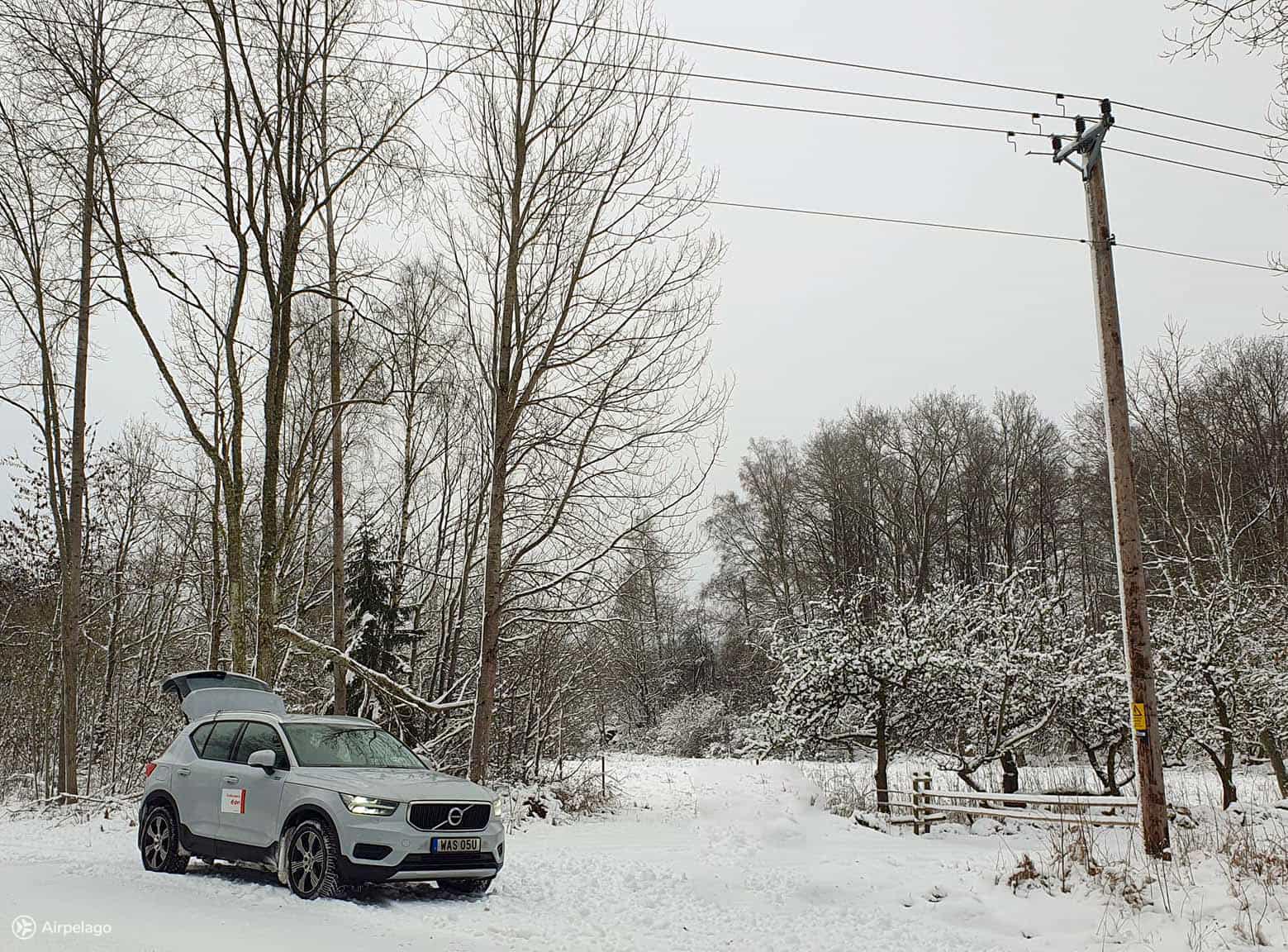 How much CO2 is saved by switching from helicopters to drones for power ...