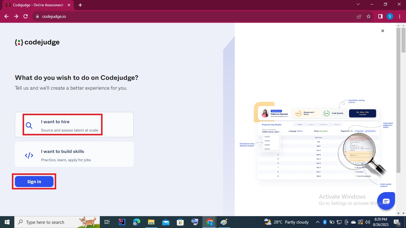 How to Log In as a Recruiter Using Standard Email Login | Codejudge