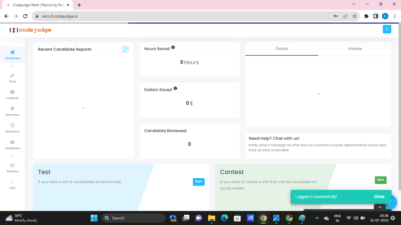 How to Log In as a Recruiter Using Standard Email Login | Codejudge