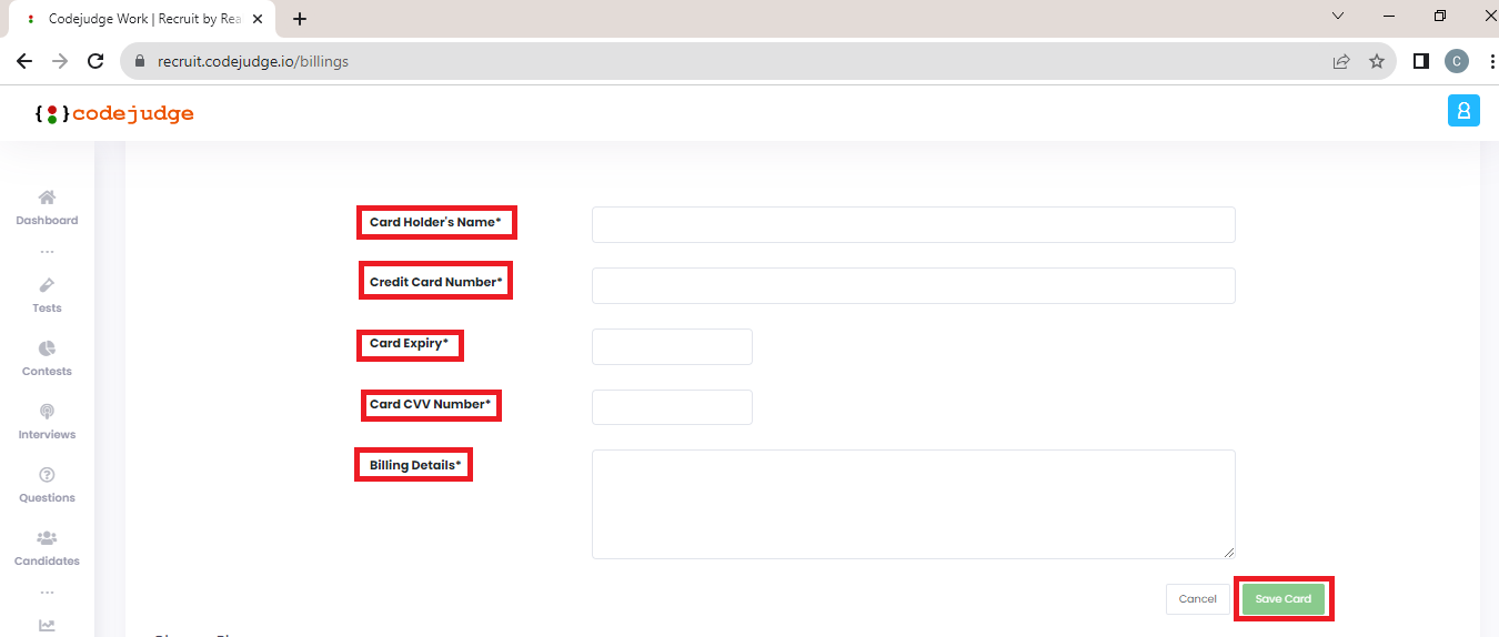 Adding Payment Methods via Stripe (Credit Card) | Codejudge