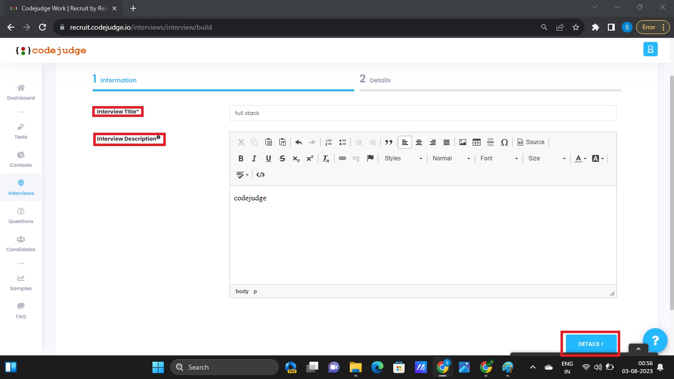 Creating Email Templates for Tests and Interviews | Codejudge