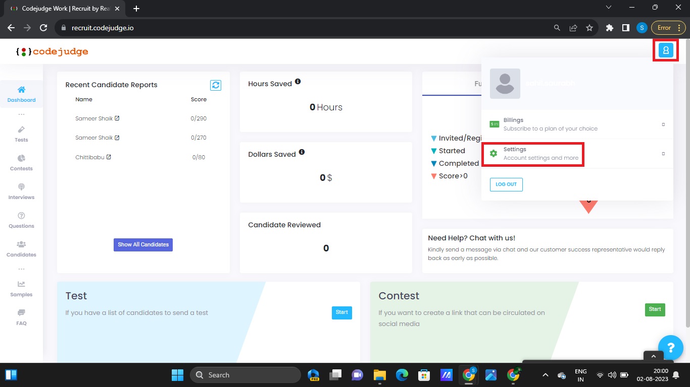 Setting Up Your Company Account: Customizing Assessment Settings ...