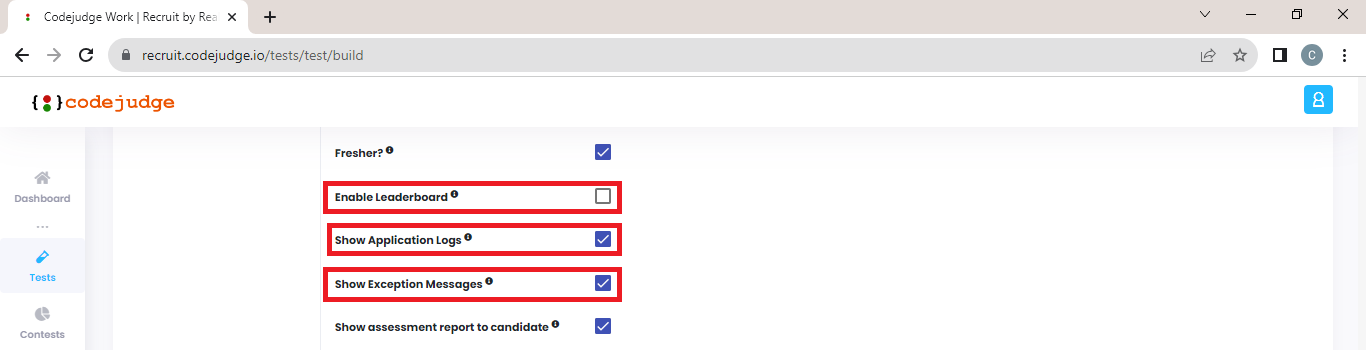 Configuring Tests: Understanding Allowed Technologies, Dynamic Test ...