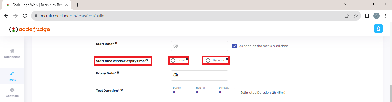 Configuring Tests: Understanding Allowed Technologies, Dynamic Test ...