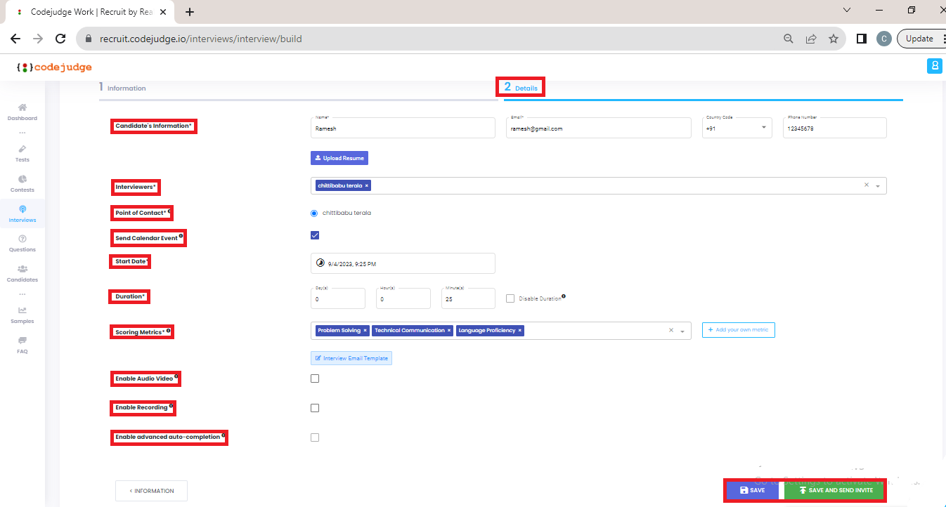 Receiving Interview Invitations as a Candidate | Codejudge