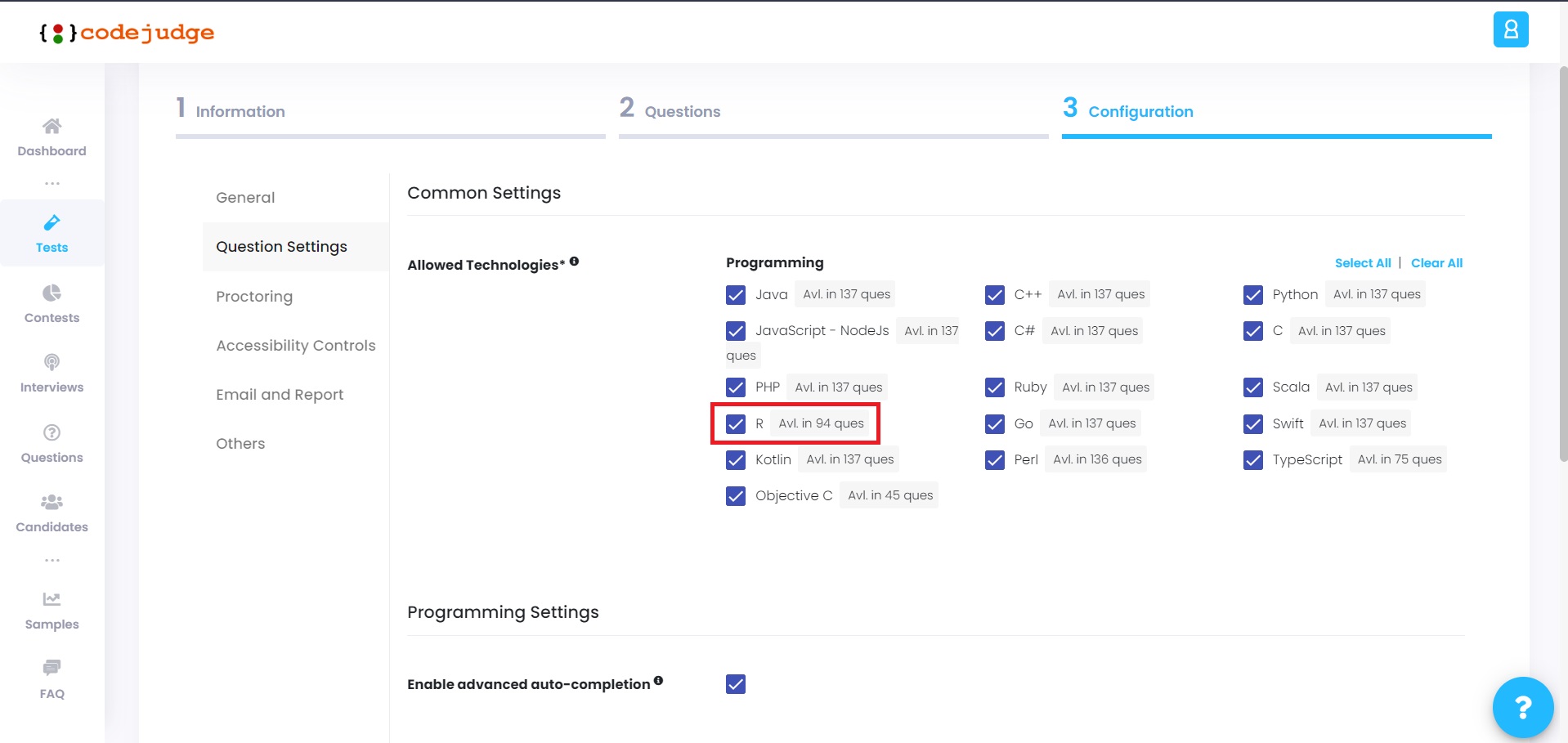 Codejudge Product Updates - Nov 2023