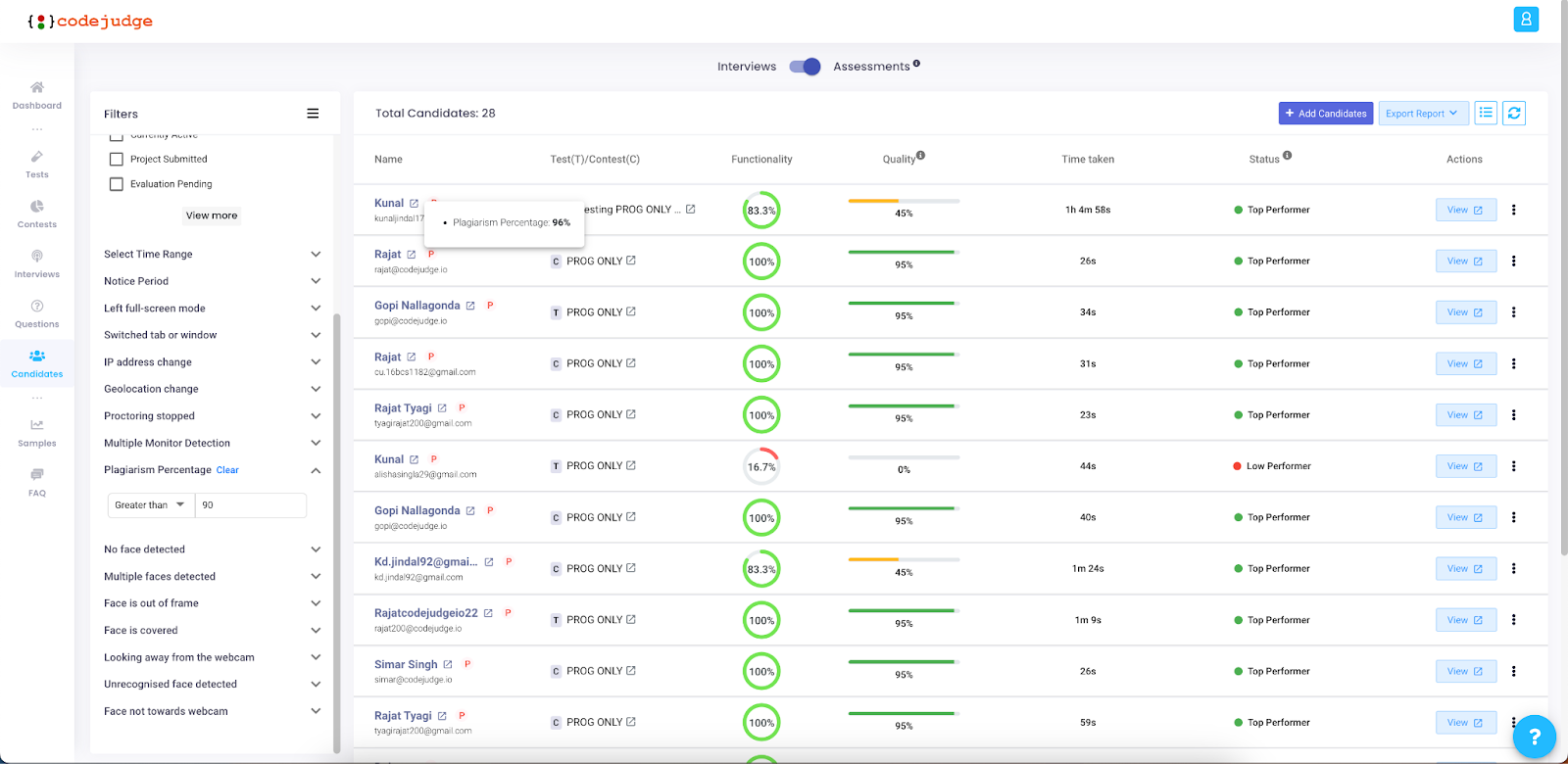 Codejudge Product Updates - Jan 2024