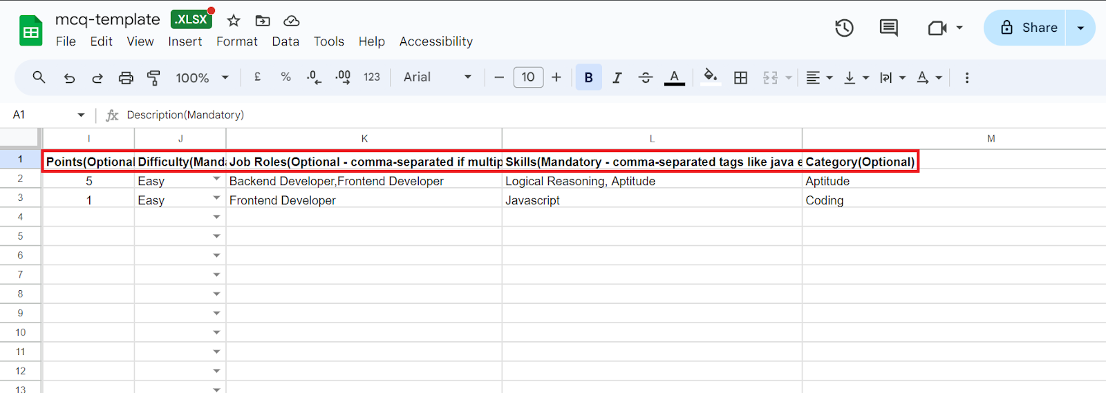 Bulk Question Import: Using CSV for Effortless Question Management | Codejudge