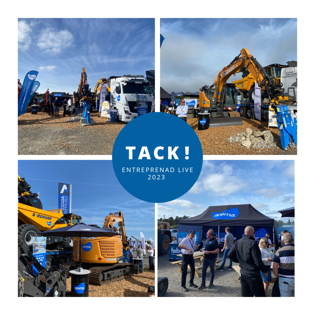 Tack till alla som besökte oss på Entreprenad live! - Arema Heavy Rental