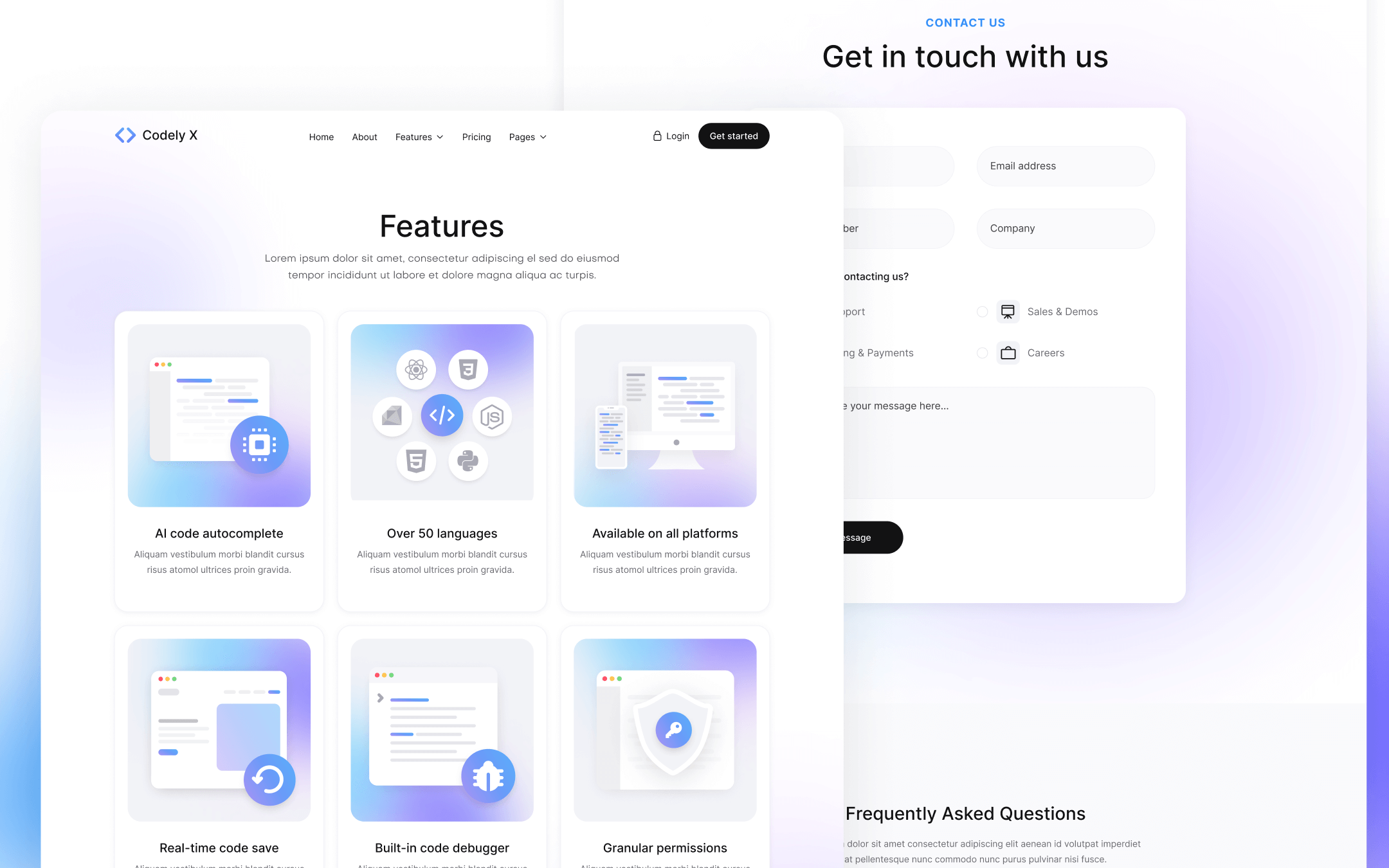 Plantilla de Empresa de Tecnología para Webflow - Codely X | BRIX ...