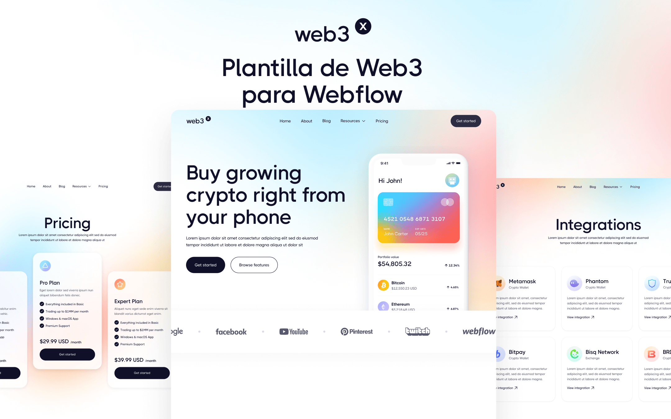 Plantilla de Web3 para Webflow - Web3 X | BRIX Plantillas Plantilla de Web3 para Webflow - Web3 X | BRIX Plantillas