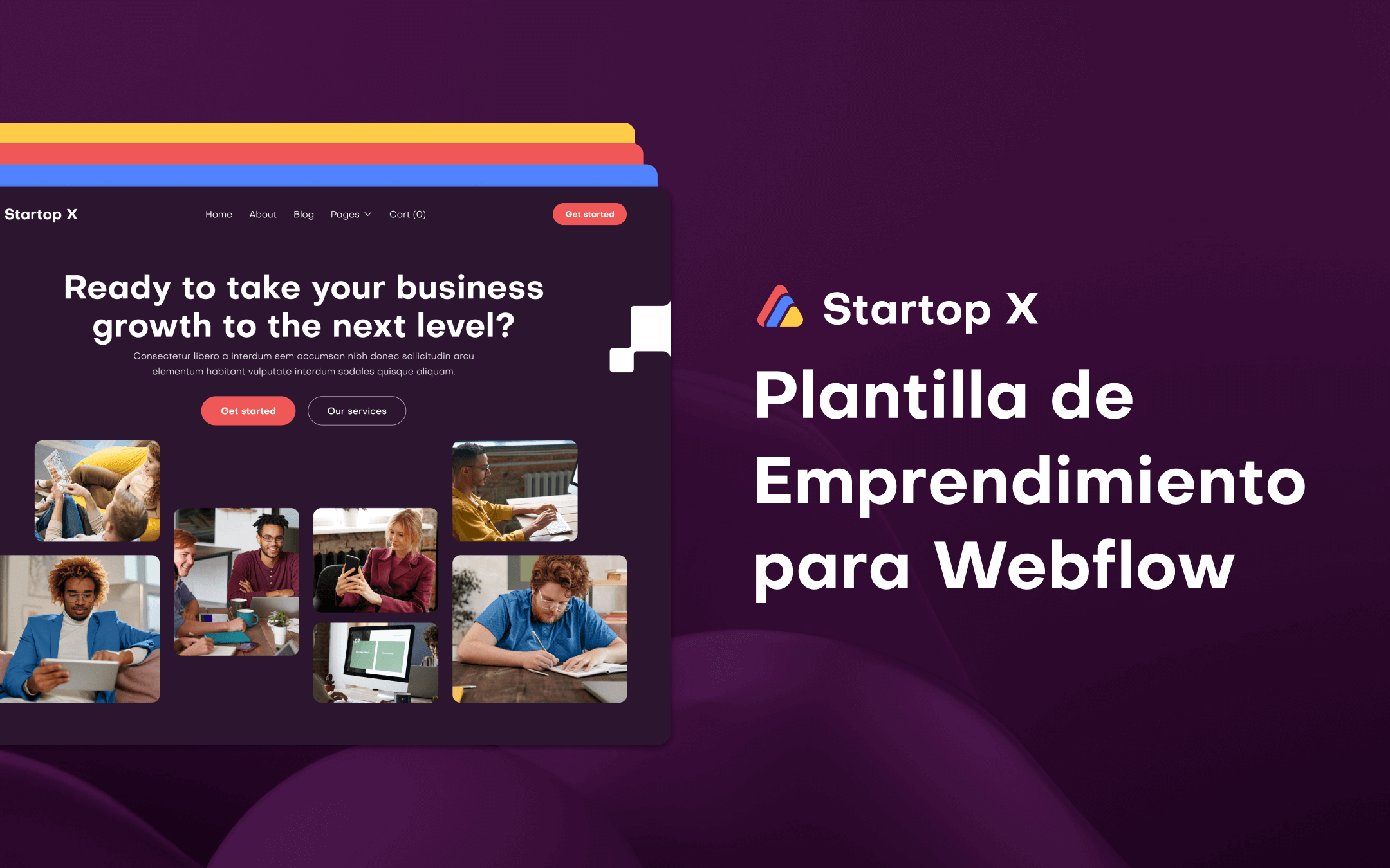 Plantilla de Emprendimiento para Webflow - Startop X | BRIX Plantillas