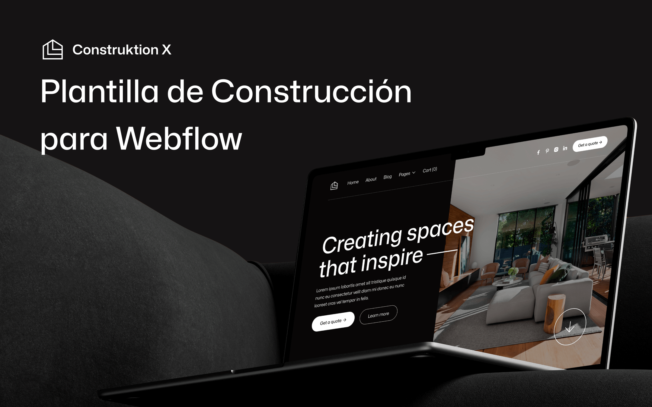 Plantilla de Construcción para Webflow - Construktion X | BRIX Plantillas