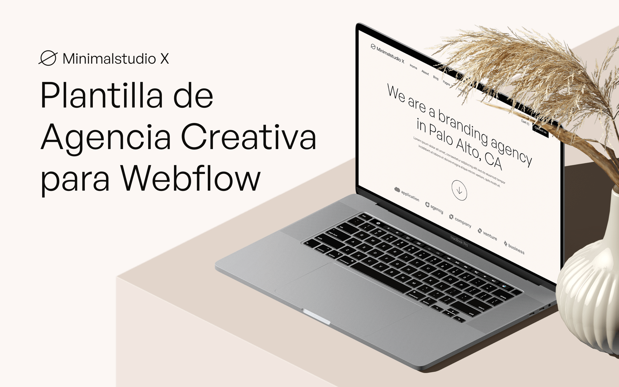 Plantilla de Agencia Creativa para Webflow - Minimalstudio X | BRIX Plantillas