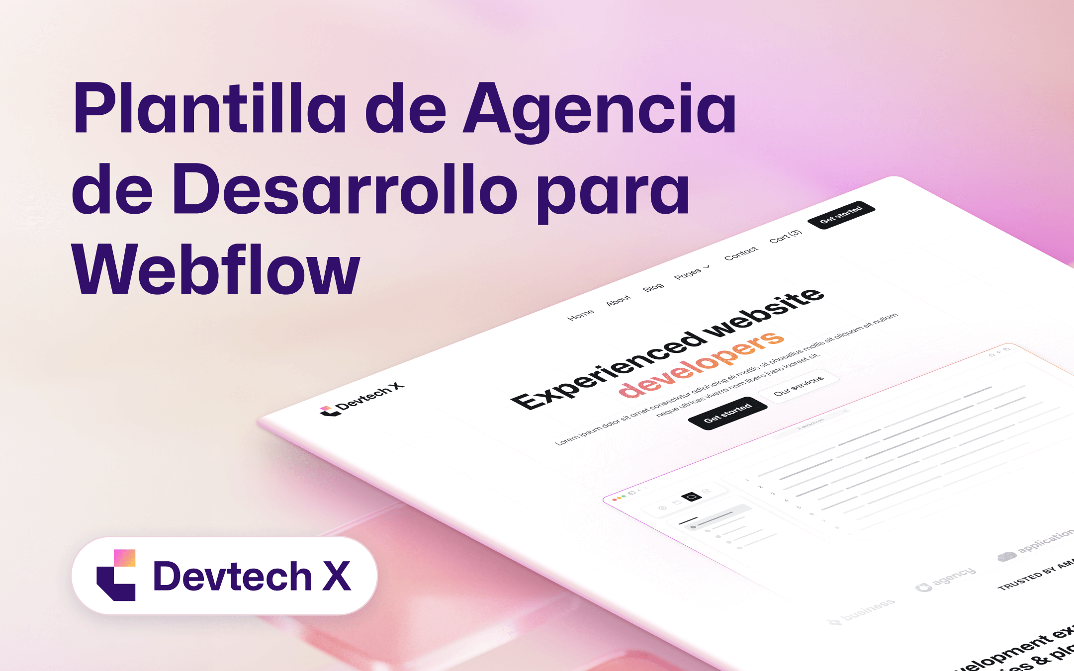 Plantilla de Agencia de Desarrollo para Webflow - Devtech X | BRIX Plantillas