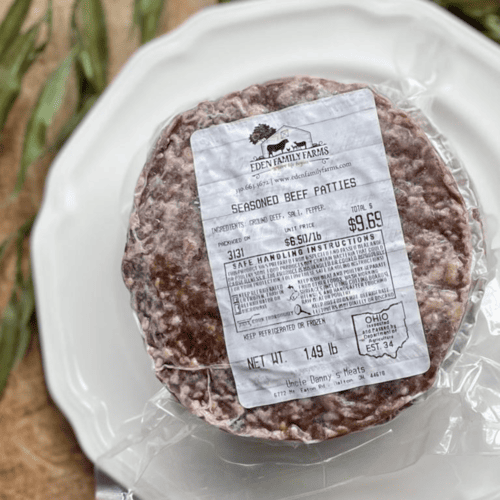 Seasoned Beef Patties - Eden Family Farms