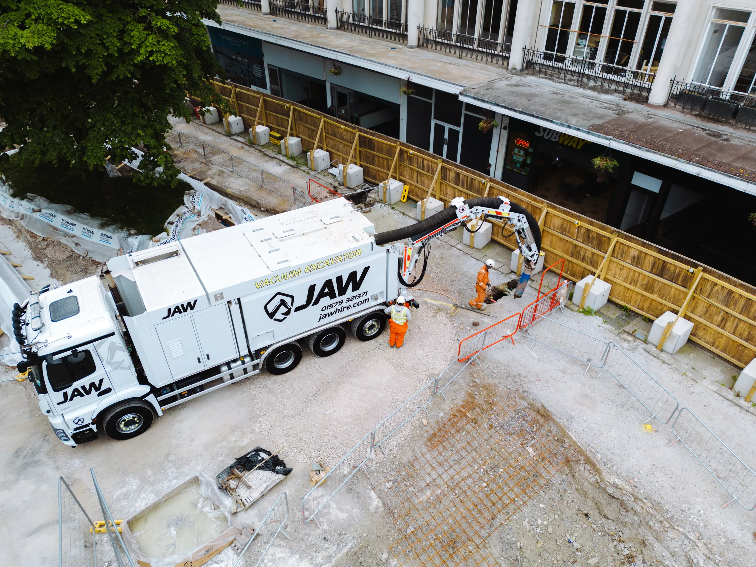 Vaccuum Excavation with JAW Hire
