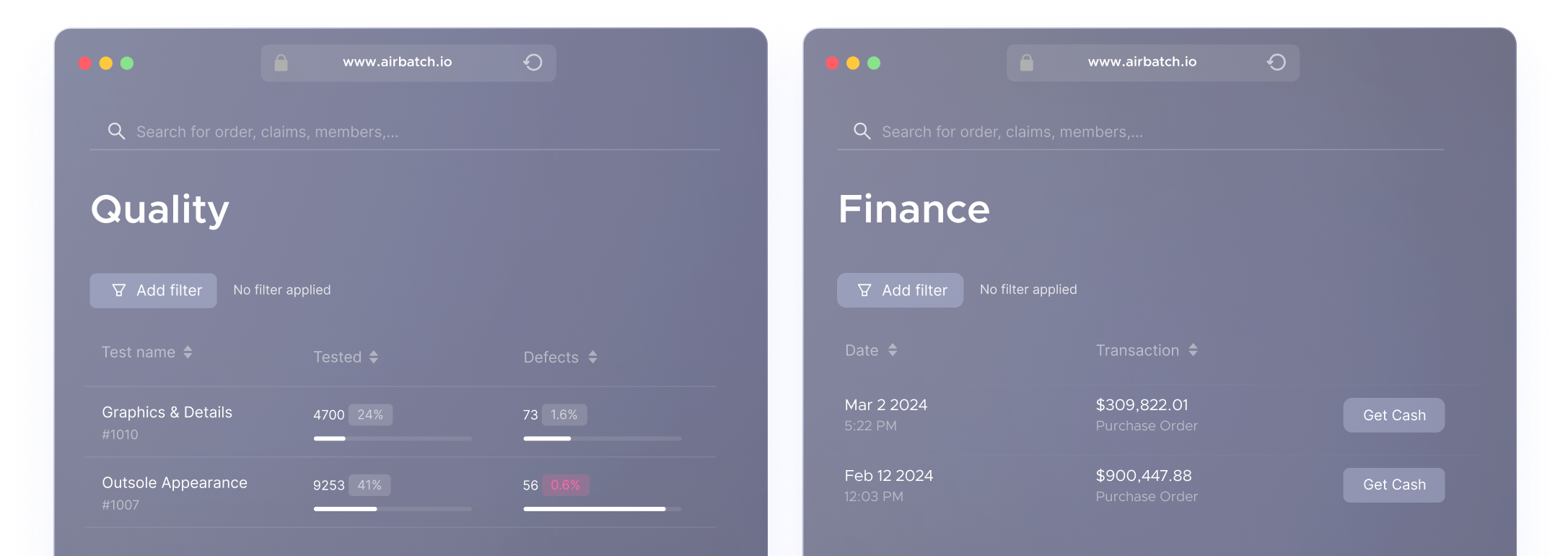 Airbatch | Platform for Outsource Manufacturing