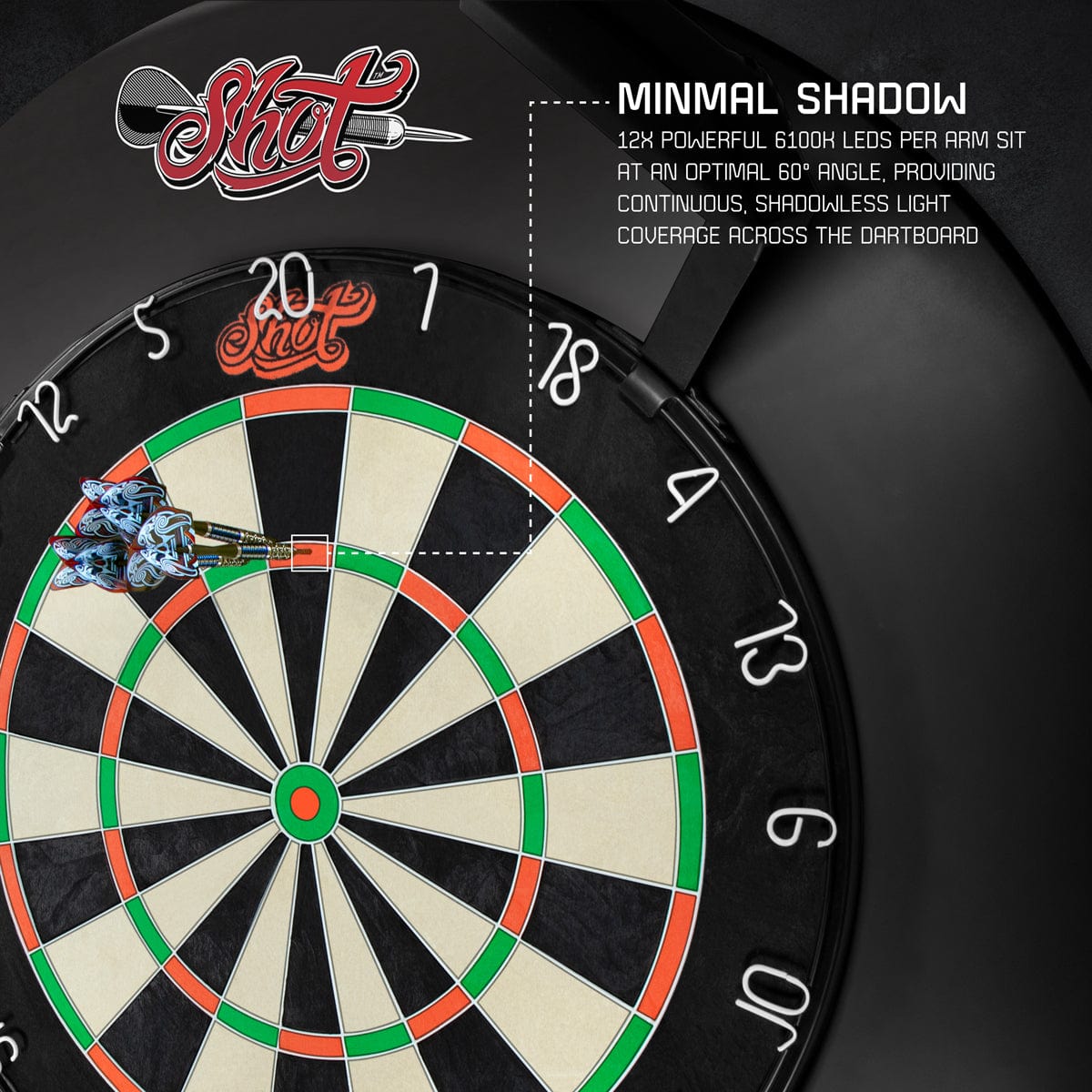Stadium Dartboard Lights | Shot Darts