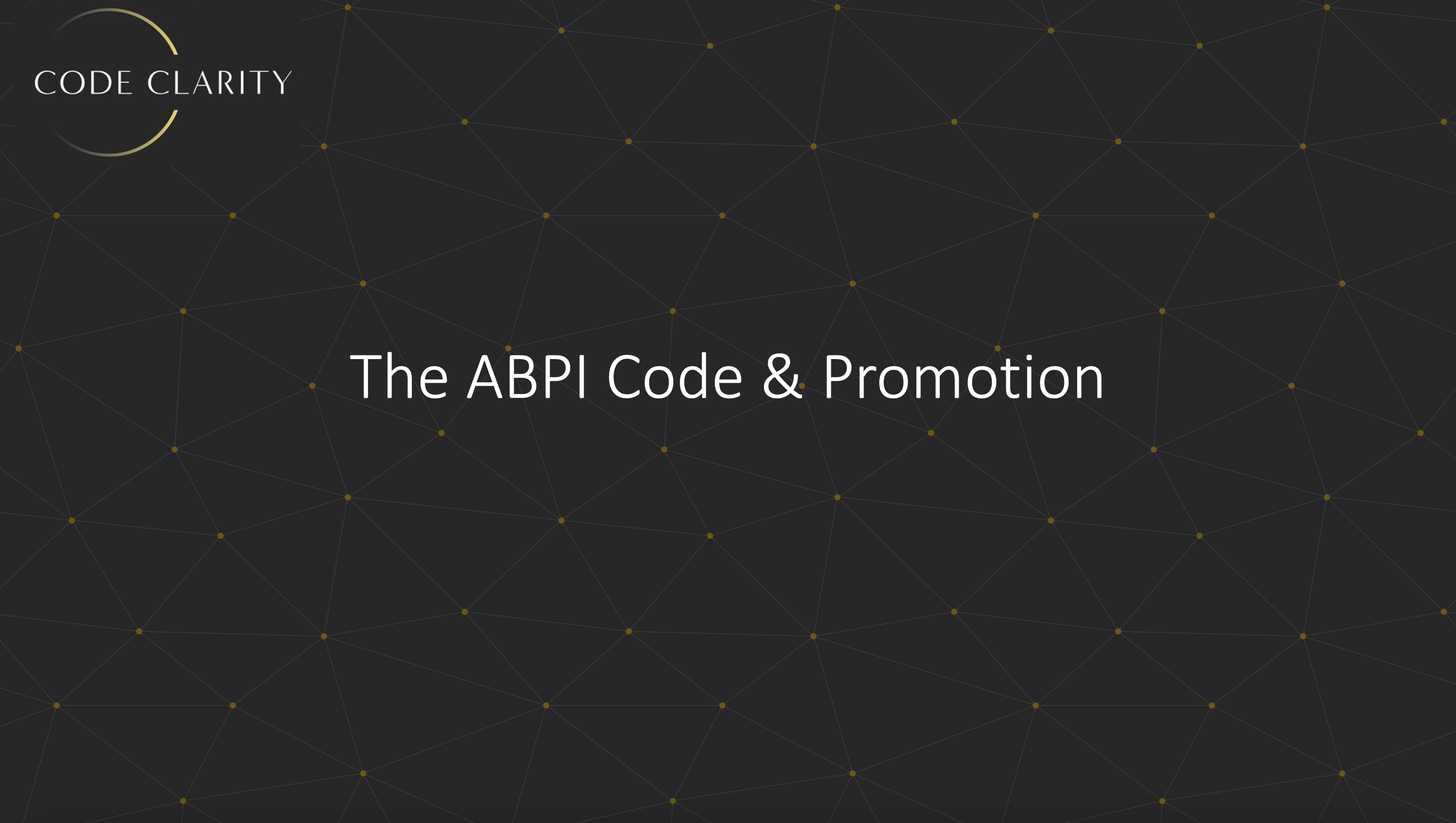 The ABPI Code & Promotion