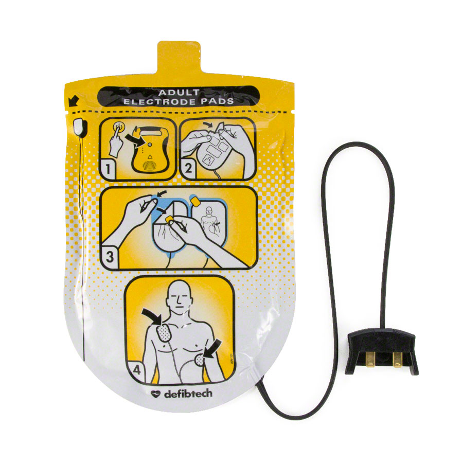 Defibtech Lifeline Defibrillator Adult Pads / Ce-Tek Medical / Ireland