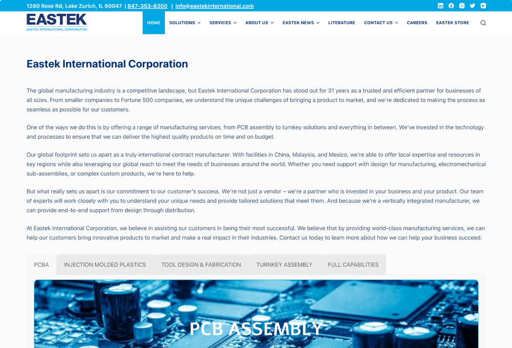 Eastek International | Creative Corner Work Project