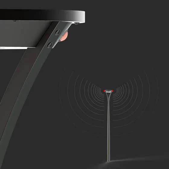Radial Solar Powered Amenity Light: Modern & Efficient