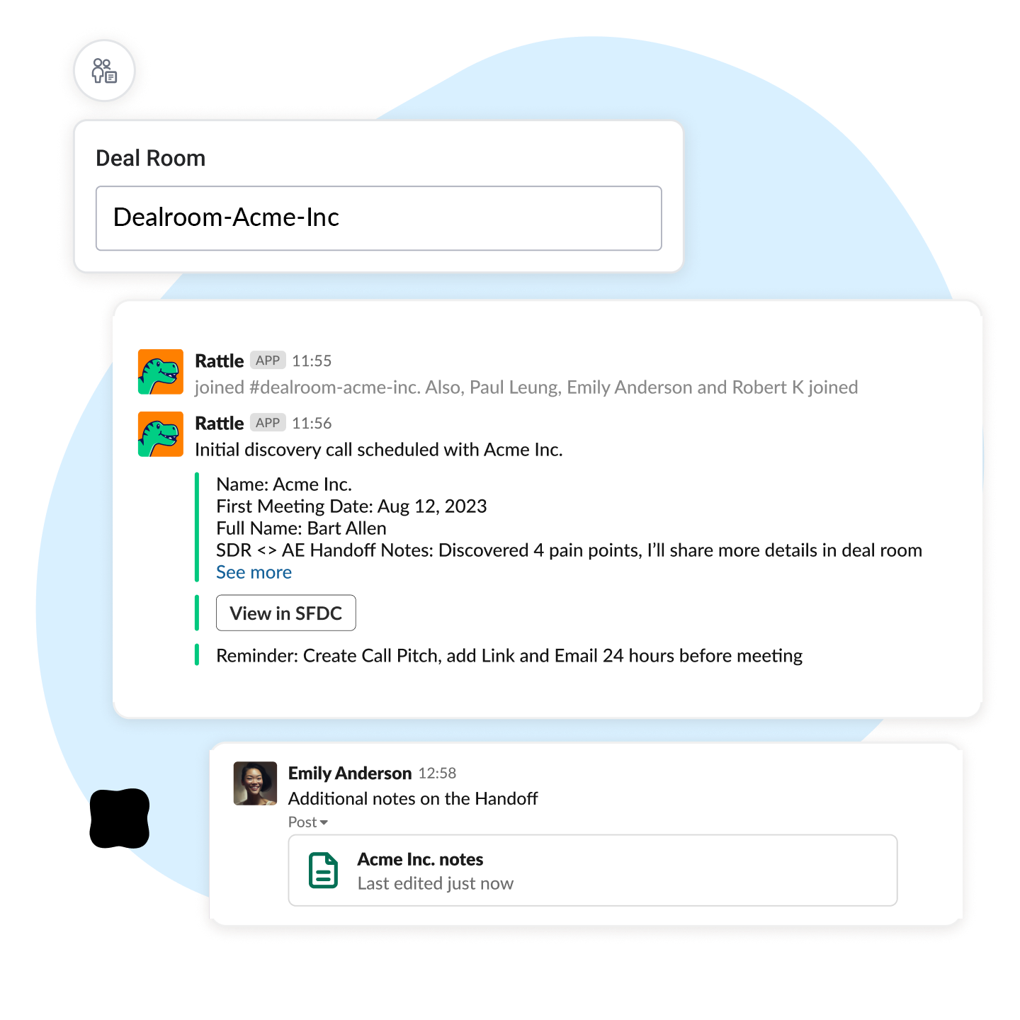 Deal Rooms | Rattle - Process Automation Platform