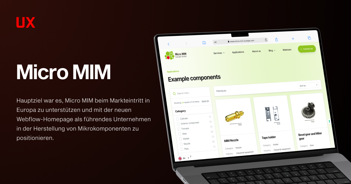 Micro MIM Europe • Portfolio • marketer UX