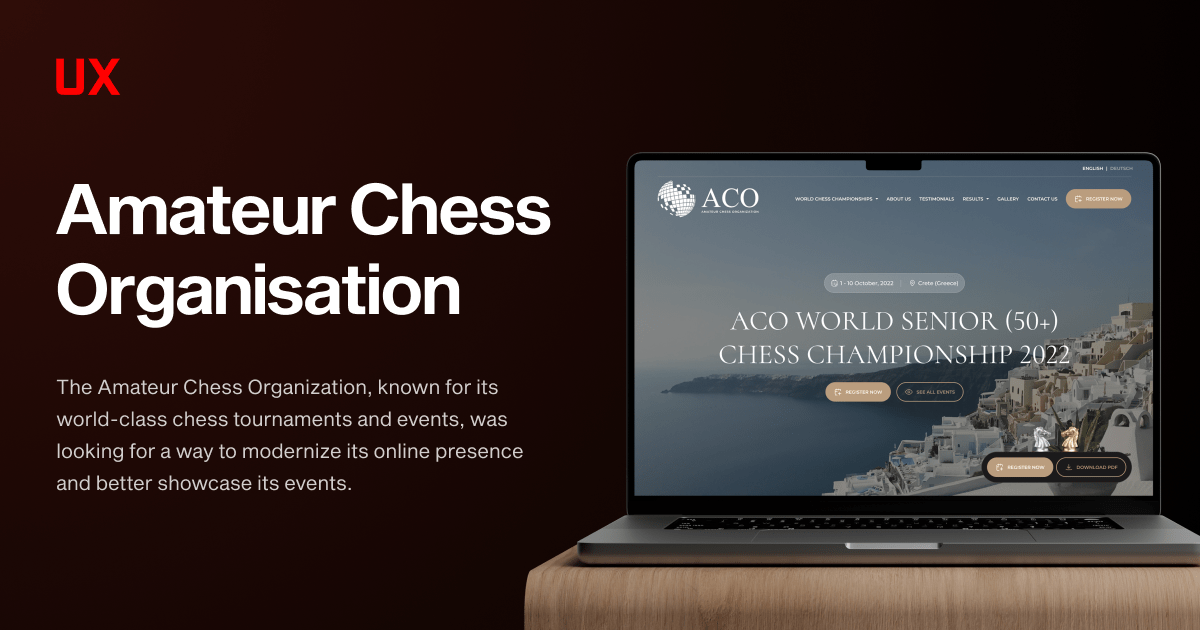Amateur Chess Organisation • Portfolio • marketer UX GmbH