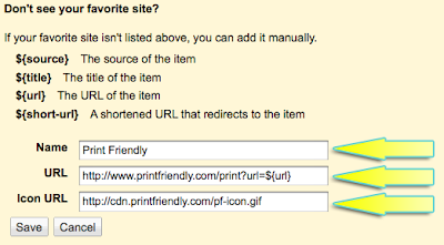 Add PrintFriendly to Google Reader - PrintFriendly