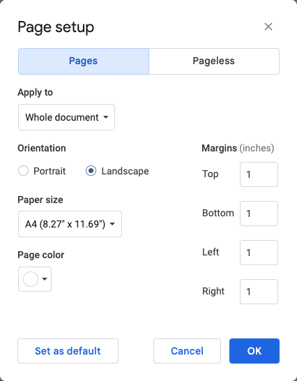 How to Make a Page Landscape in Google Docs - PrintFriendly