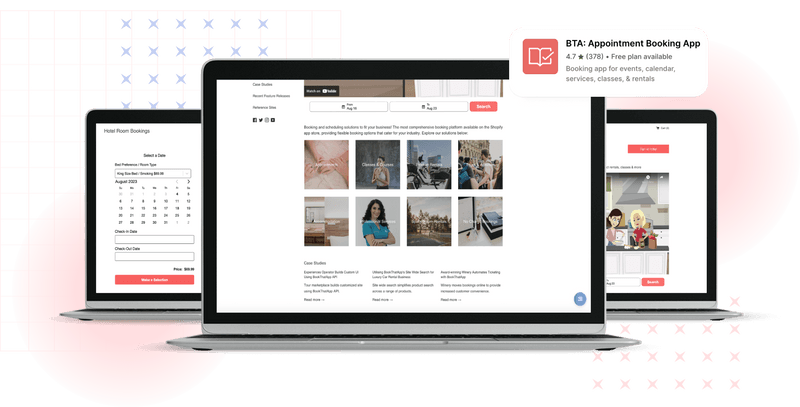 Online appointment booking software for Rental, Tours, & More