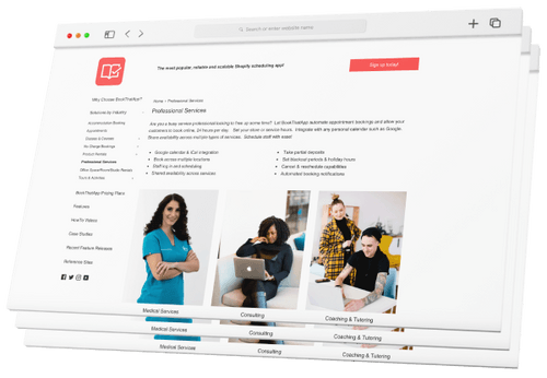 Online appointment booking software for Rental, Tours, & More
