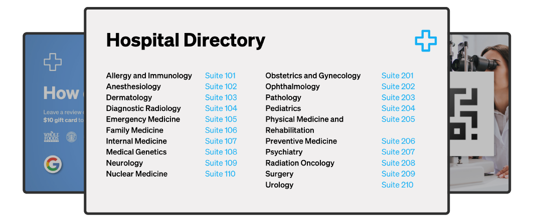 Waiting Room TV Software for Healthcare Systems