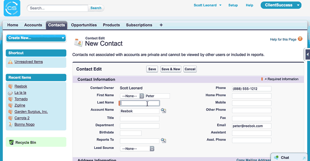 Synchronizing contacts with Salesforce - ClientSuccess CSM Resources