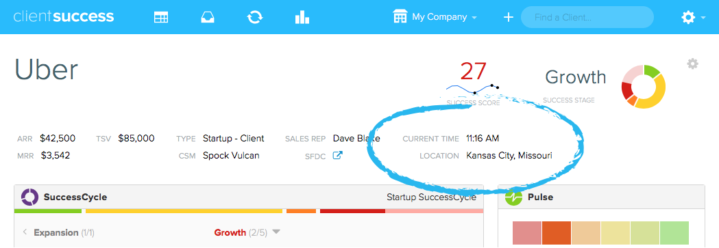 Time zone and location support - ClientSuccess CSM Resources