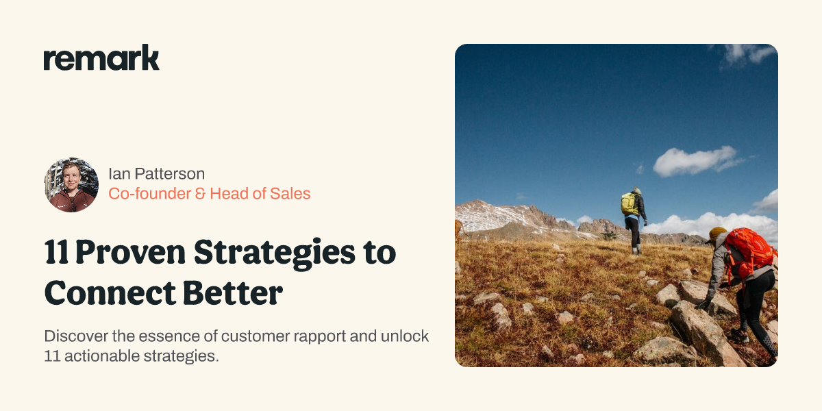 Customer Rapport: 11 Proven Strategies to Connect Better - Remark