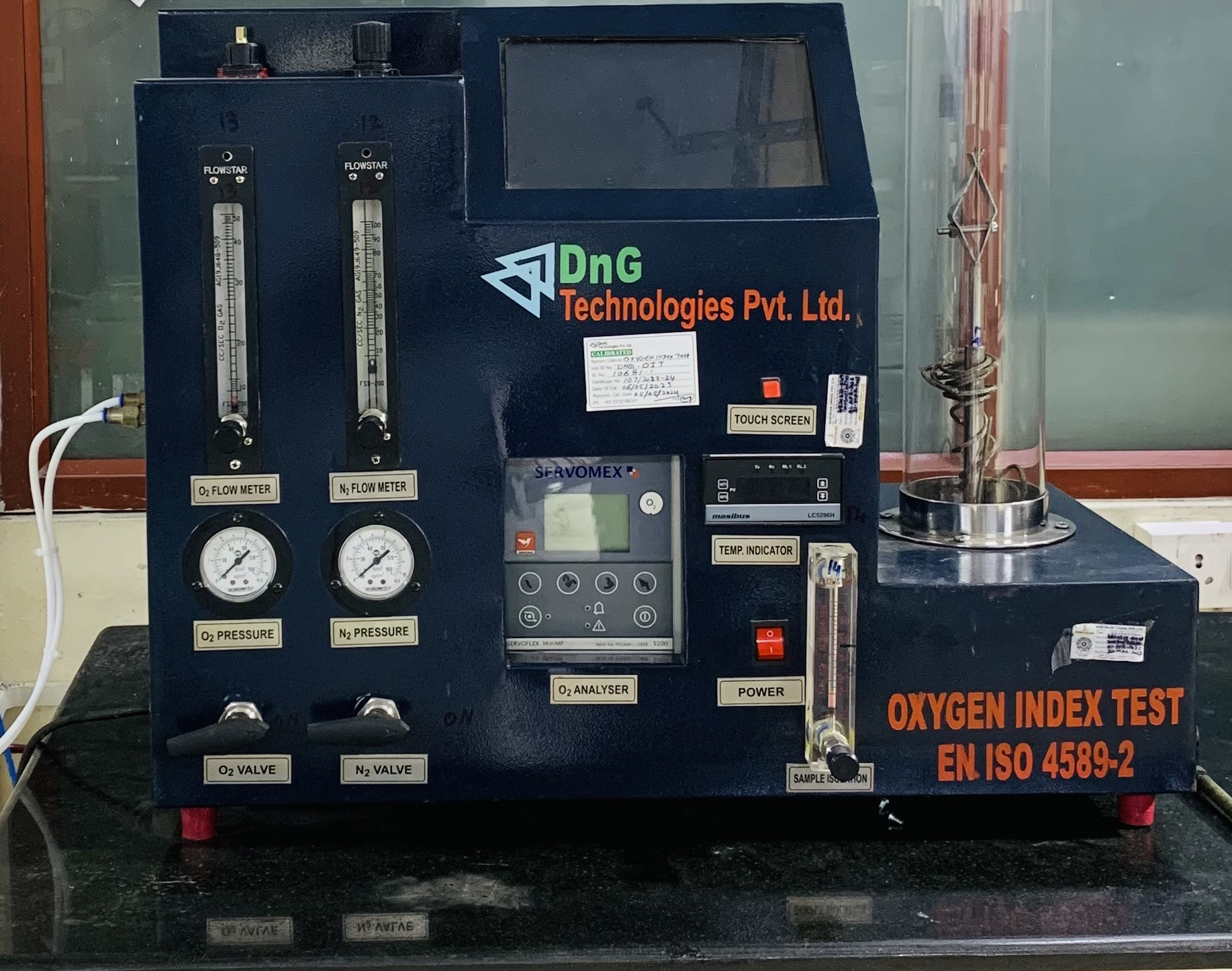 Limiting Oxygen Index Tester - DNG Techno