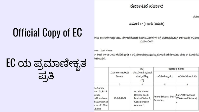 Karnataka - Download EC, RTC, Akarbandh, Sale Deed | Landeed